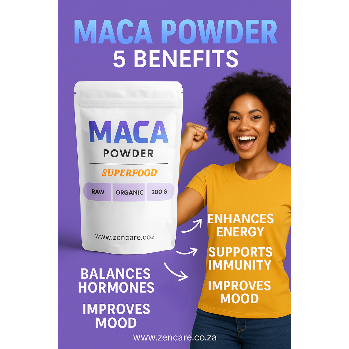 Organic Maca Powder (100g) - Peruvian Root – Zencare